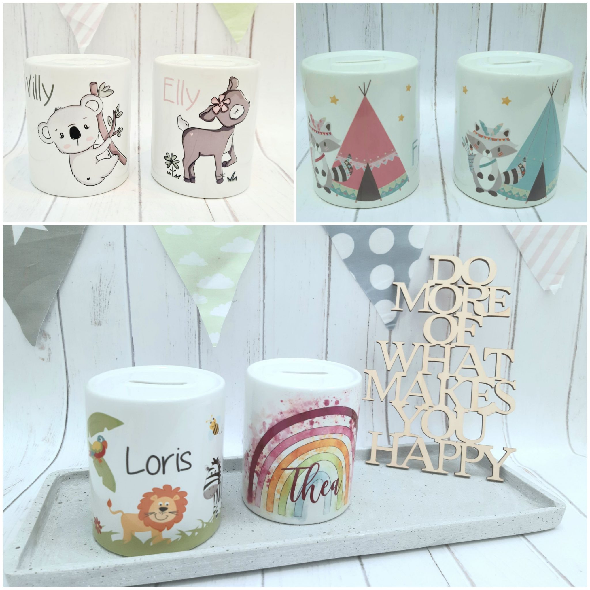 Spardose mit Name - haufenweise Designs zur Auswahl - CoriBri ...